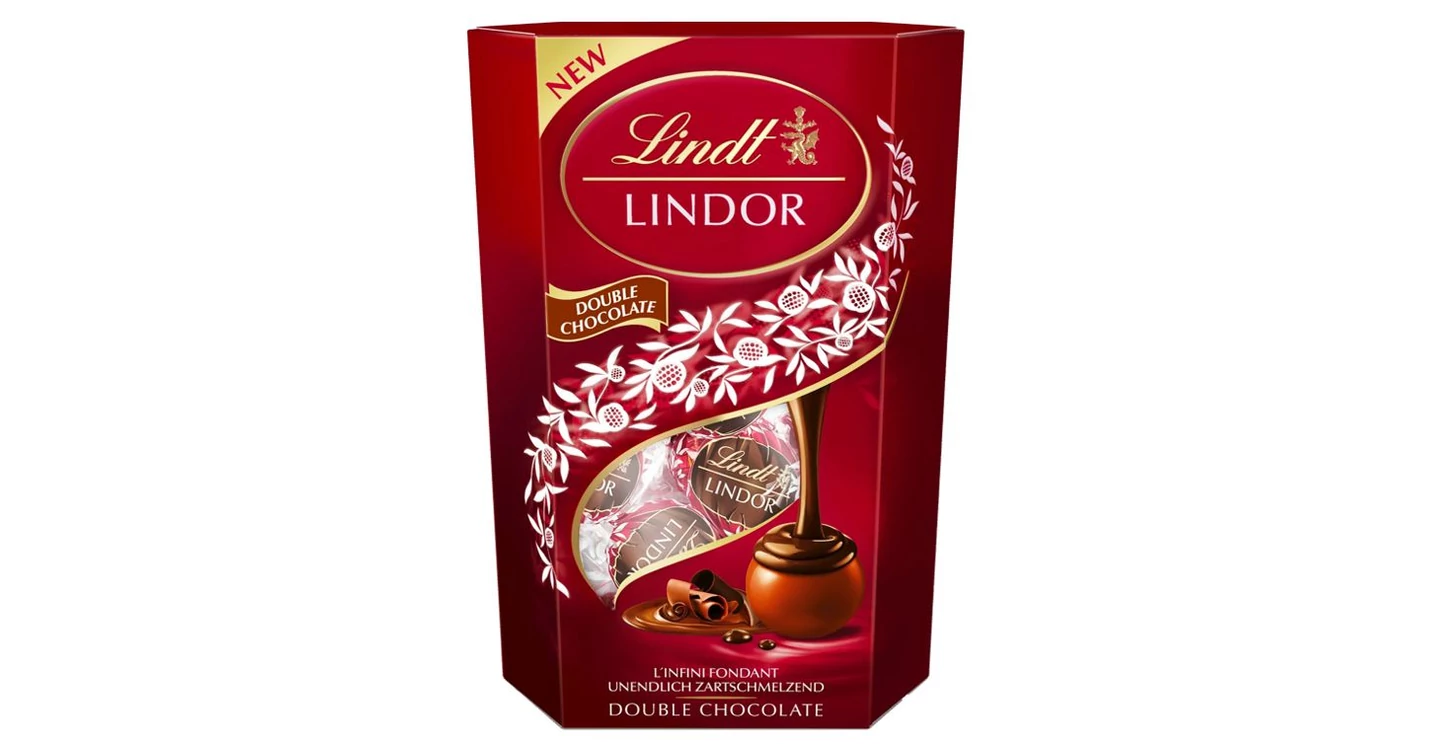 Lindt Lindor Double Chocolate Csokoládégolyó [200g] - Édesség, Kávé ...