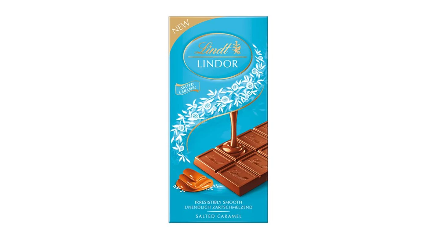 Lindt Lindor Sós Karamell Táblás Töltött Tejcsokoládé [100g] - Édesség ...
