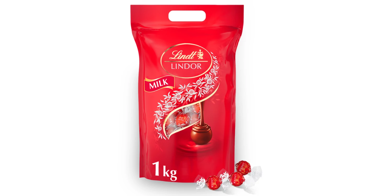 Lindt Lindor Giga Tejcsokoládé Golyó [1000g] - Édesség, Kávé, Tea ...