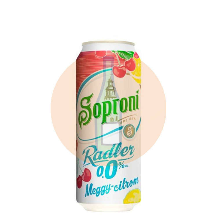 Soproni Zero Meggy-Citrom /Dobozos/ [0,5L|0%] [24db/pack] - Hagyományos ...