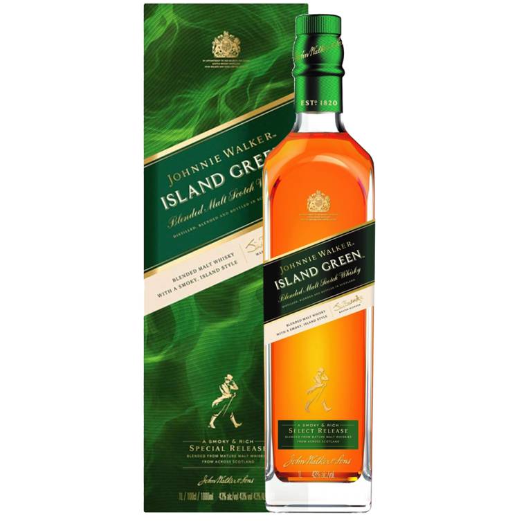 Johnnie Walker Island Green Blended Malt Whisky [1L|43%] - Whisky ...